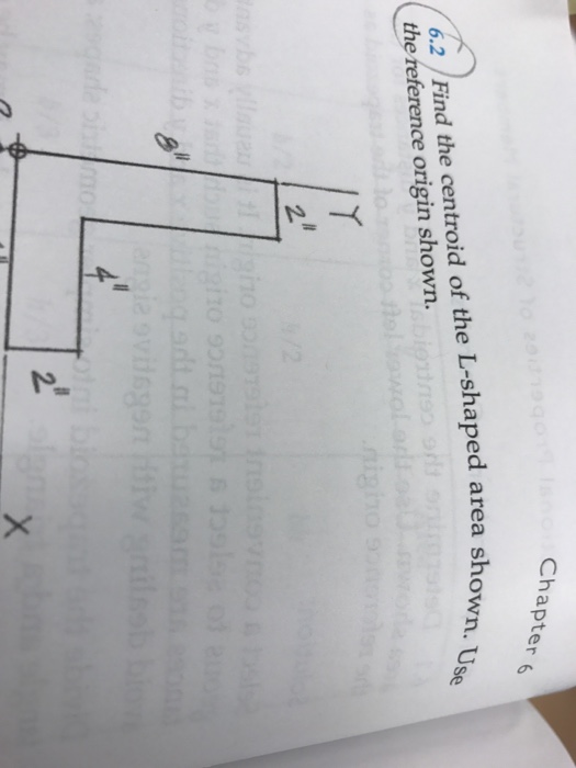 Solved Find the centroid of the L-shaped area shown. Use the | Chegg.com