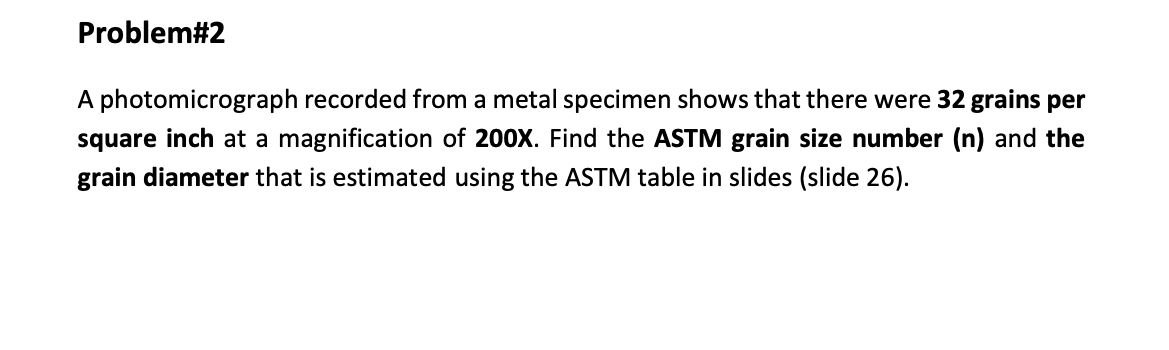 Solved (a) For the below micrograph, calculate the average | Chegg.com