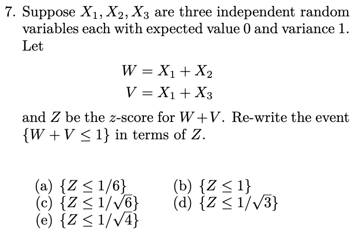 Solved Suppose X1,X2,X3 are three independent random | Chegg.com