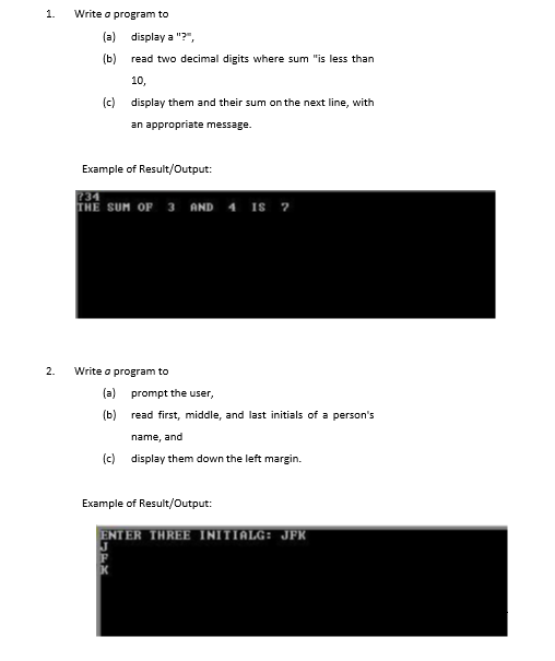 Solved Answer All Questions Using Visual Studio with MASM | Chegg.com