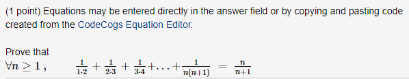 Solved (1 point) Equations may be entered directly in the | Chegg.com