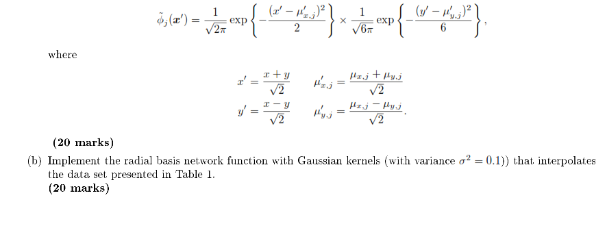 3 Radial Basis Functions And Regularization 1 Table