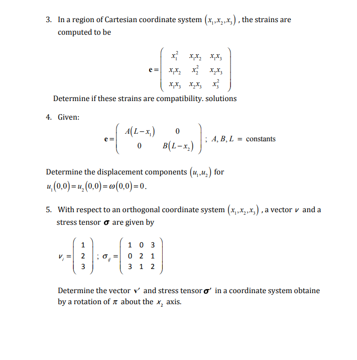 3. In a region of Cartesian coordinate system | Chegg.com
