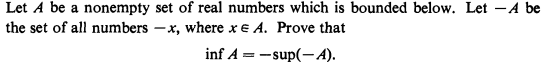 Solved Let A be a nonempty set of real numbers which is | Chegg.com