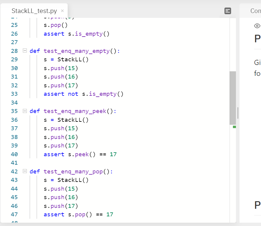 Solved Edit Problem 2: Stack-LL Given a stack defined by a | Chegg.com