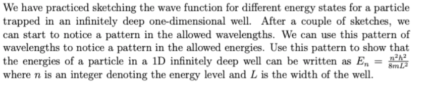 Solved We have practiced sketching the wave function for | Chegg.com