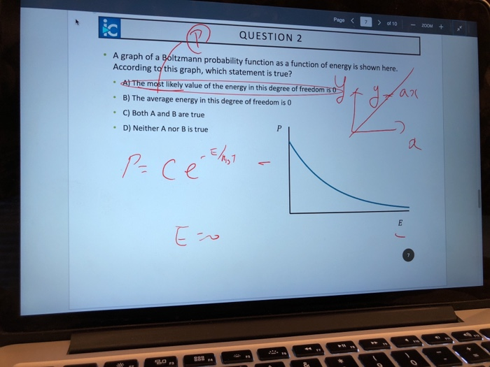 Solved Can you please explain the Boltzmann probability | Chegg.com