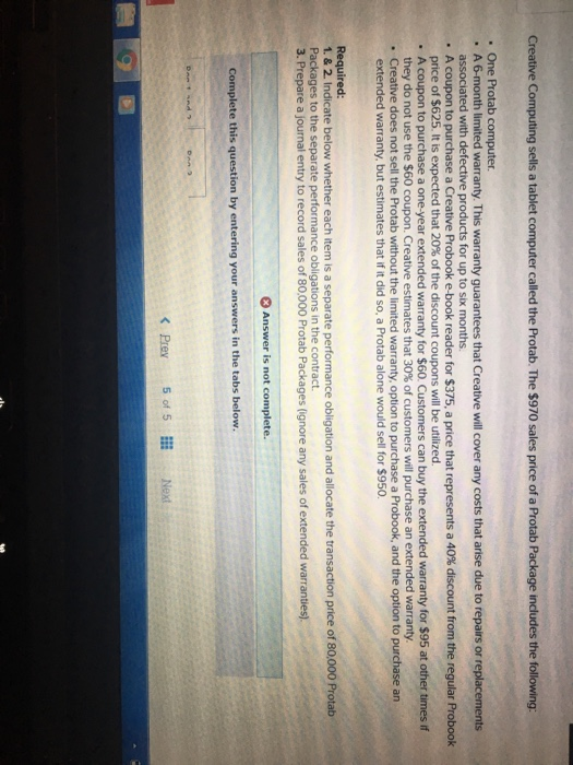 Solved ng sells a tablet computer called the Protab. The | Chegg.com