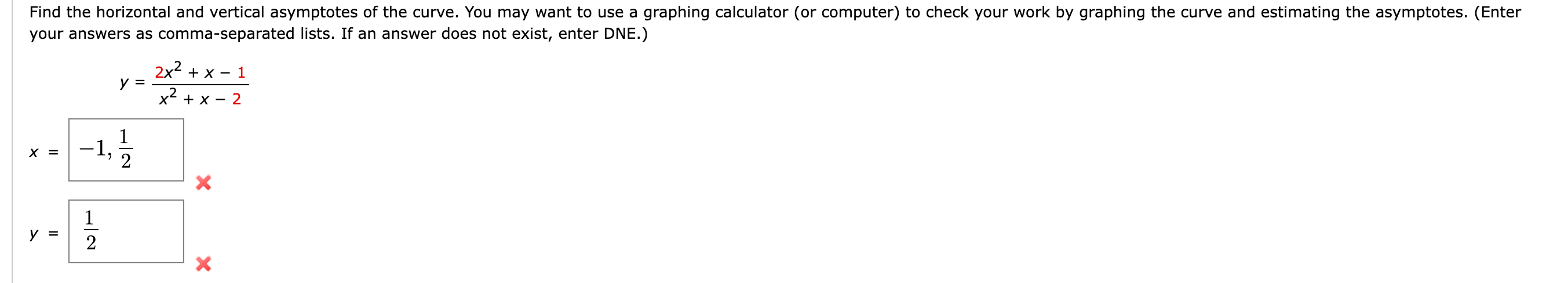 Solved your answers as comma-separated lists. If an answer | Chegg.com