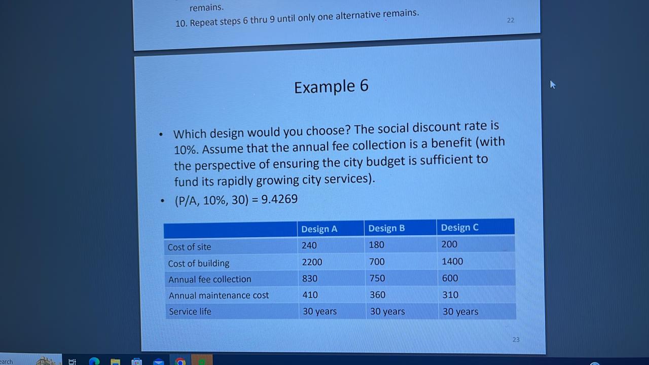 Solved Example 6Which design would you choose? The social | Chegg.com