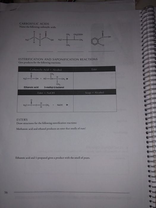 Solved CARBOXYLIC ACIDS Name the following carboxylic acids. | Chegg.com