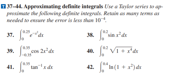 Solved T 37–44. Approximating definite integrals Use a | Chegg.com
