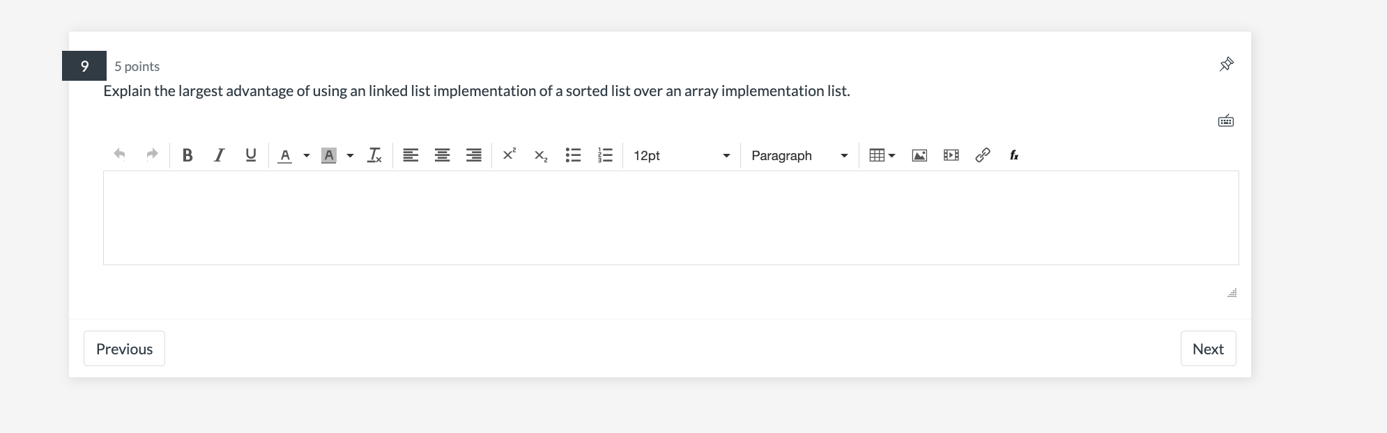 Solved 5 points Explain the largest advantage of using an | Chegg.com