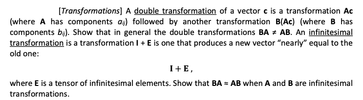 Solved [Transformations] ﻿A double transformation of a | Chegg.com