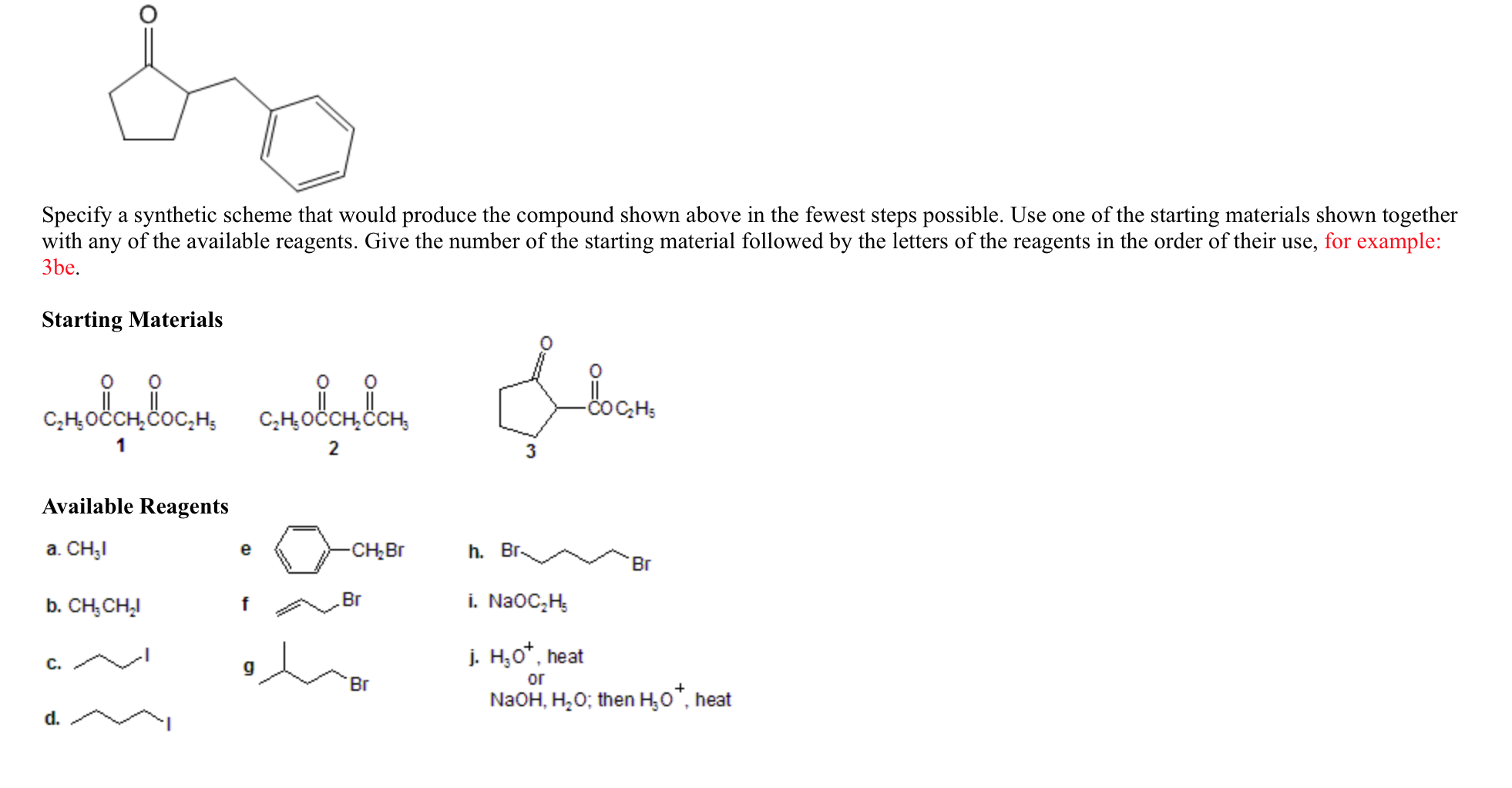 Solved Specify a synthetic scheme that would produce the | Chegg.com