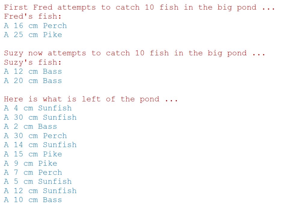 Solved 3) Simulate Fred casting his fishing line (i.e., call | Chegg.com