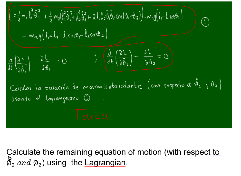 Solved Dynamical system Calculate the remaining equation of | Chegg.com