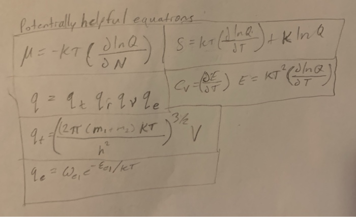 8-14. Calculate S and Cp in cal-mole- ,deg-1 and μ in | Chegg.com