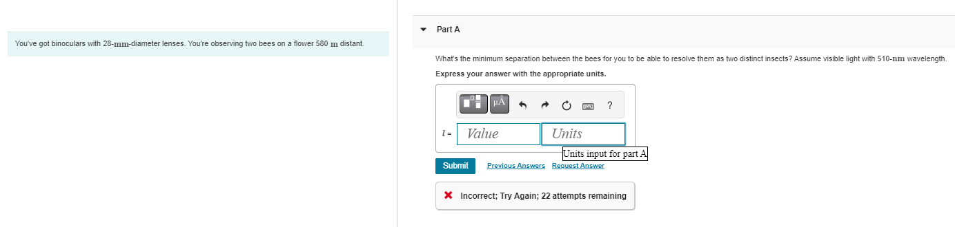 Solved You've got binoculars with 28-mm-diameter lenses. | Chegg.com