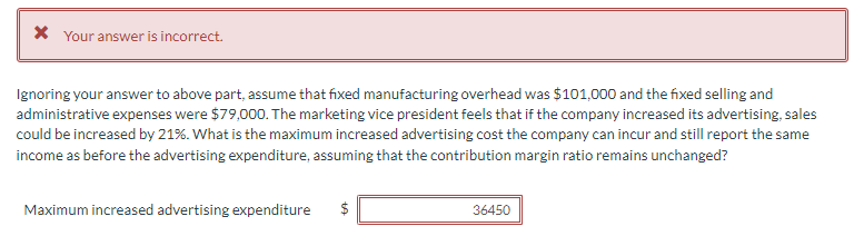 Solved Ignoring your answer to above part, assume that fixed | Chegg.com