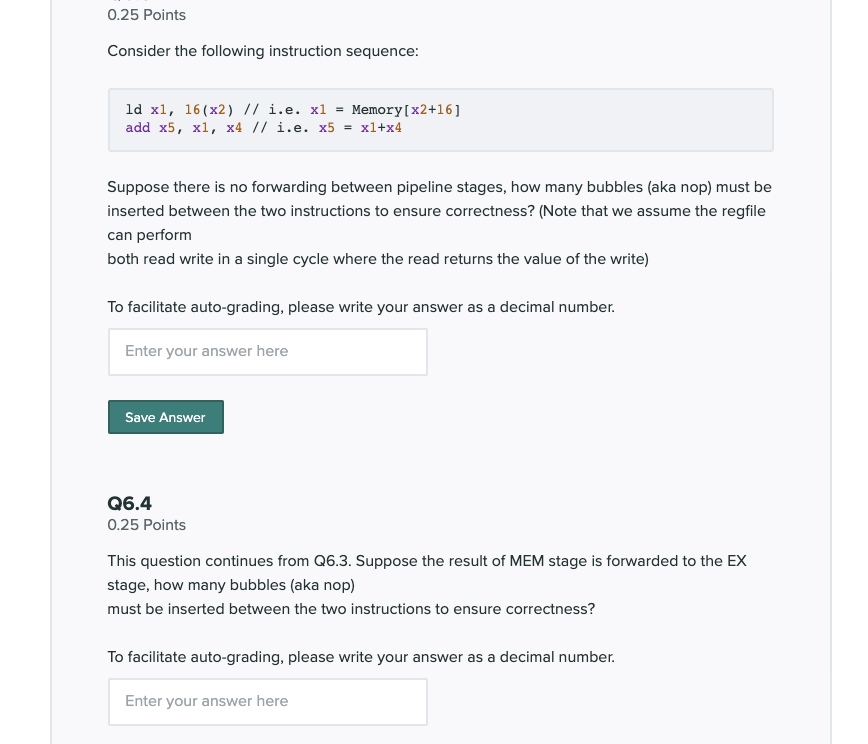 Solved Consider a basic single-cycle CPU design for RISC-V | Chegg.com