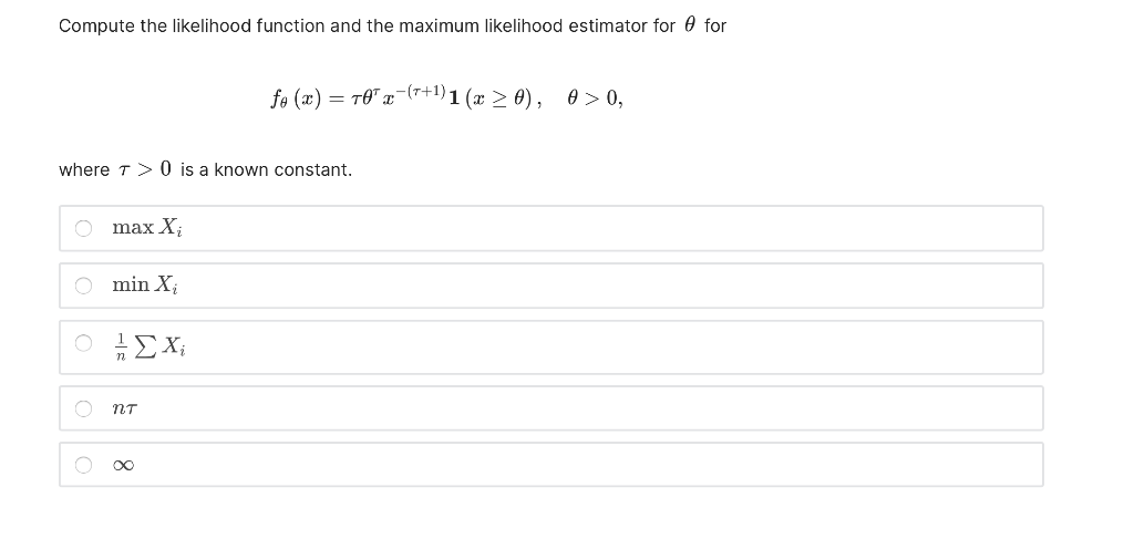 Solved Compute the likelihood function and the maximum | Chegg.com