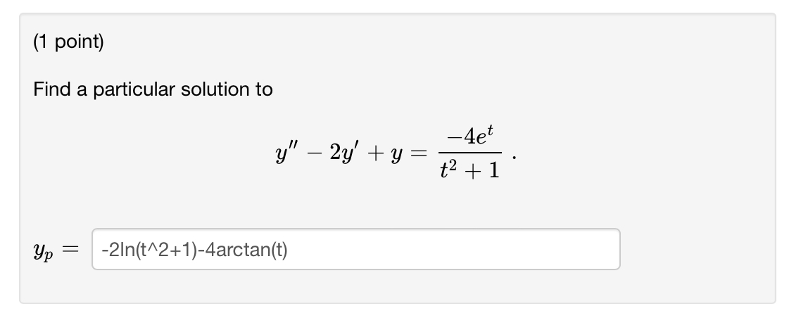 Solved can someone solve this correctly?(1 ﻿point)Find a | Chegg.com