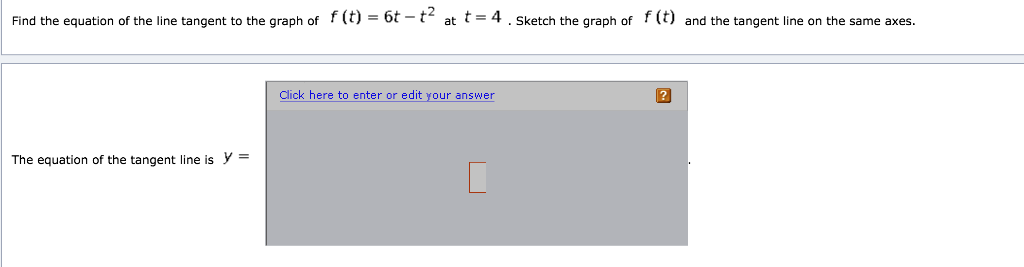 Solved Find the equation of the line tangent to the graph of | Chegg.com