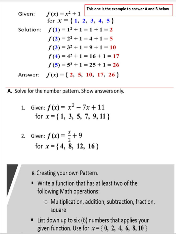 Solved LOGIC PATTERNS Final Answer This One Is The Example Chegg