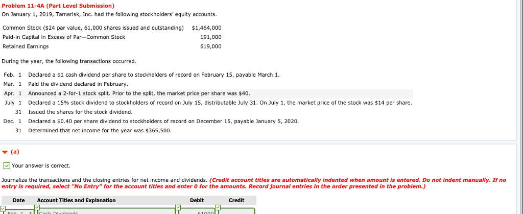 Solved Problem 11-4A (Part Level Submission) On January 1, | Chegg.com
