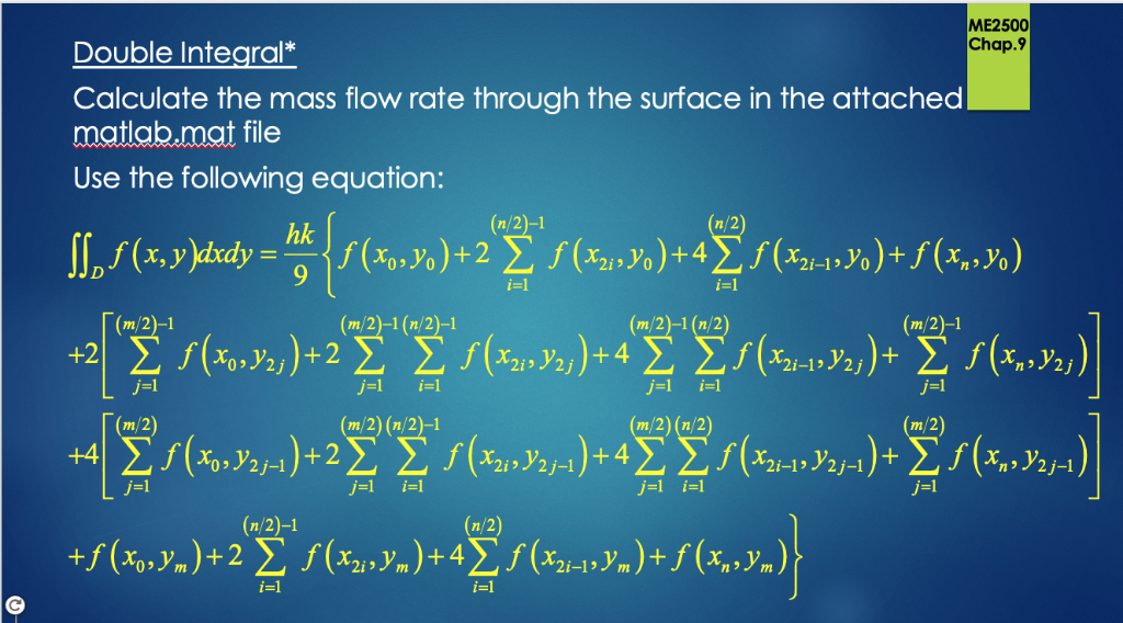 ME2500 Chap.9 Double Integral* Calculate the mass | Chegg.com