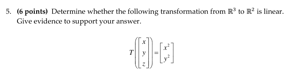 Solved (6 points) Determine whether the following | Chegg.com
