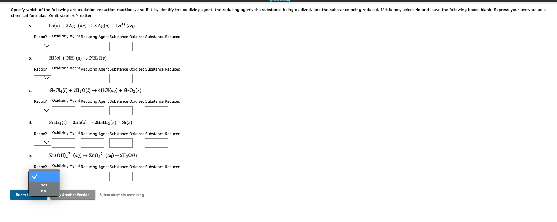 Solved chemical formulas. Omit states-of-matter. a. | Chegg.com