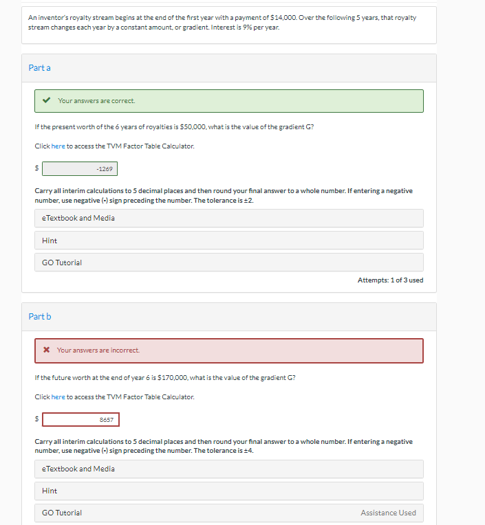 Solved An inventor's royalty stream begins at the end of the | Chegg.com