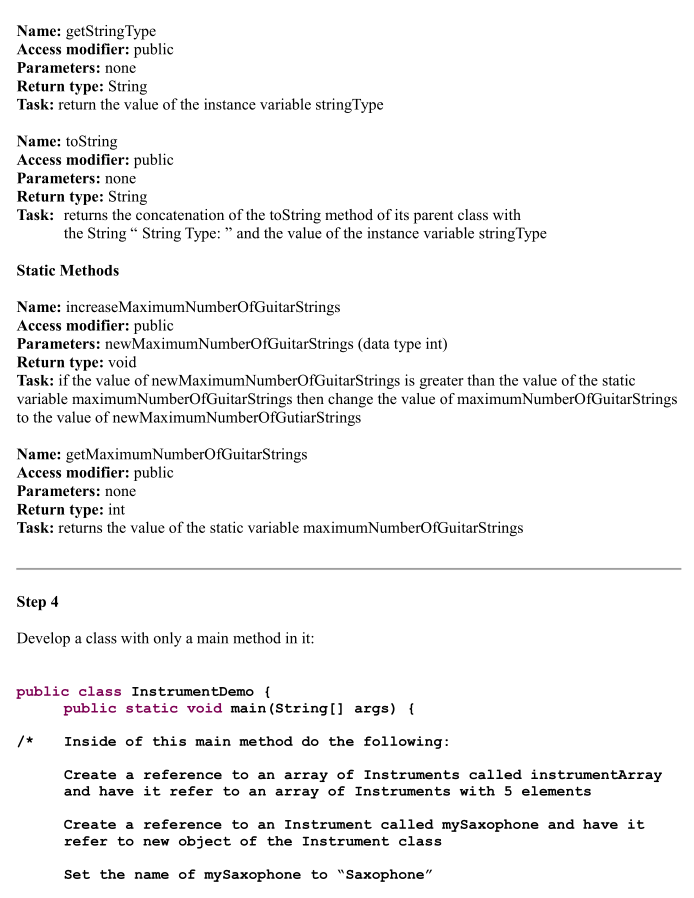 Solved Java Programming Assignment Dont Add Any Instance