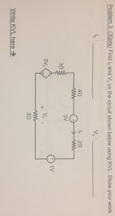 Solved Find i_x and V_y on the circuit shown below using | Chegg.com Solved Find i_x and V_y on the circuit shown below using | Chegg.com