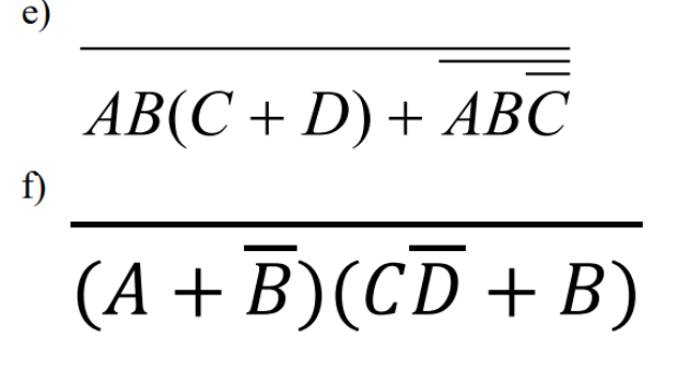 Solved Simplify the following boolean functions using a | Chegg.com