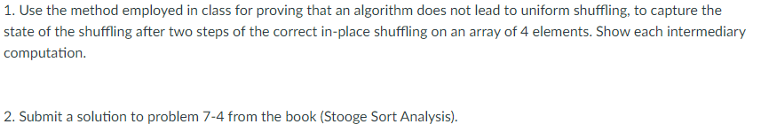 Solved 1. Use the method employed in class for proving that | Chegg.com