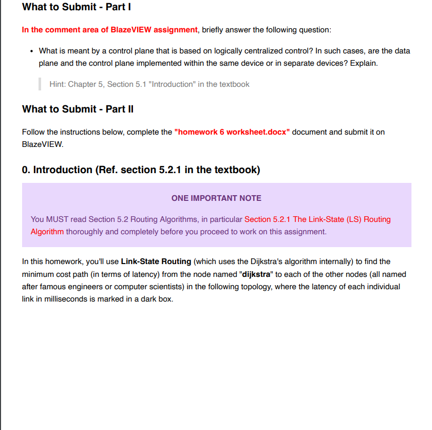 Homework 6 What to Submit - Part I What to Submit - | Chegg.com