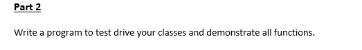 Solved Task (Inheritance and Polymorphism) Any function | Chegg.com