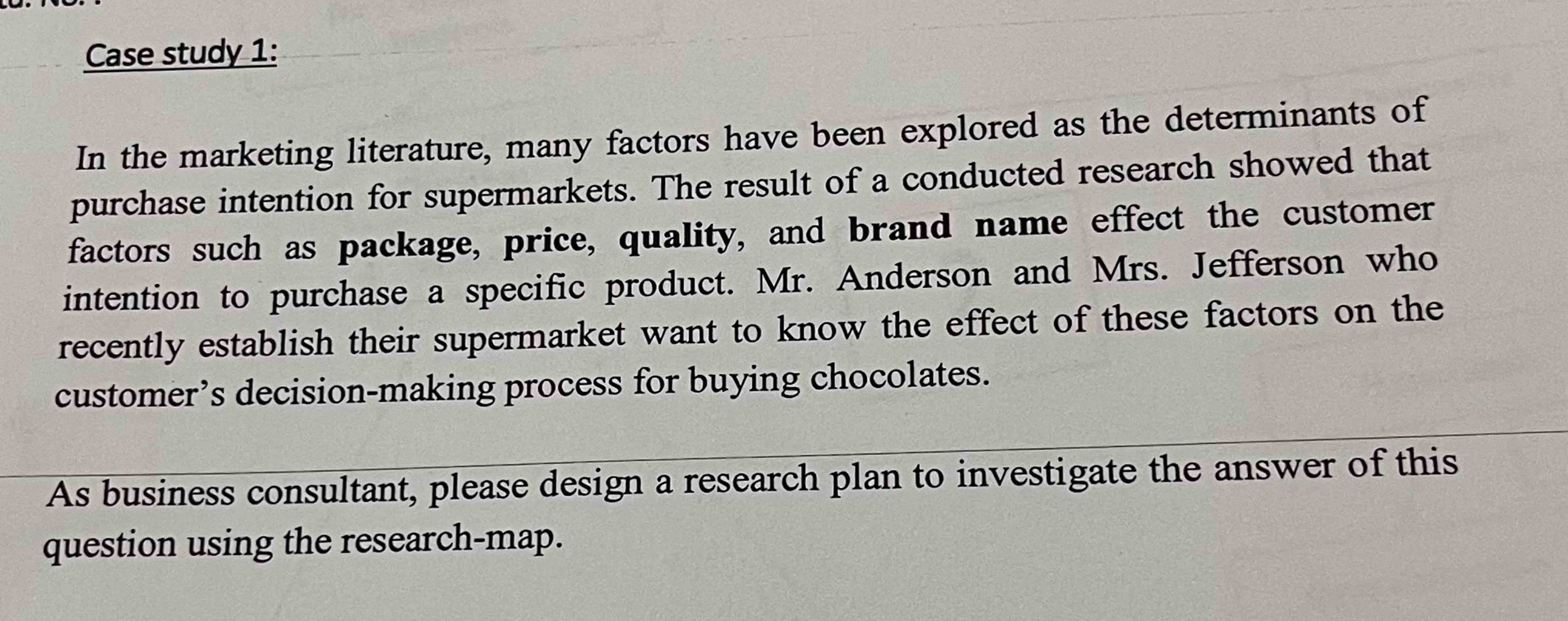 Solved Case study 1:In the marketing literature, many | Chegg.com