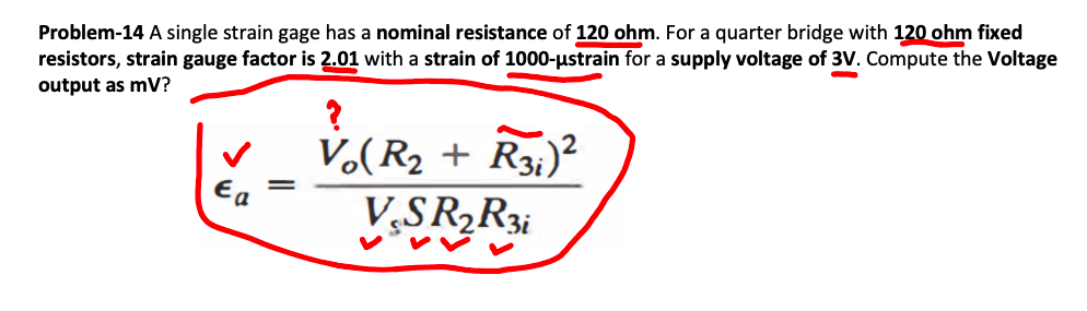 Solved Problem-14 A single strain gage has a nominal | Chegg.com
