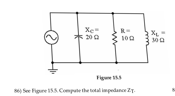 Solved See Figure 15.5. Compute the total impedance Z_T. | Chegg.com