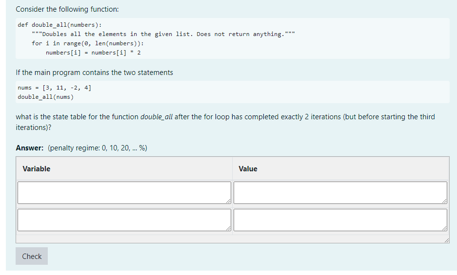 Solved Consider the following function: def squares (nums): | Chegg.com