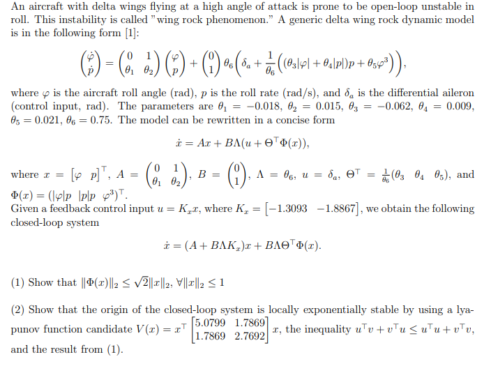 An aircraft with delta wings flying at a high angle | Chegg.com