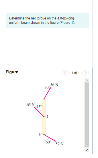Solved Determine the net torque on the 4.0−m− long uniform | Chegg.com
