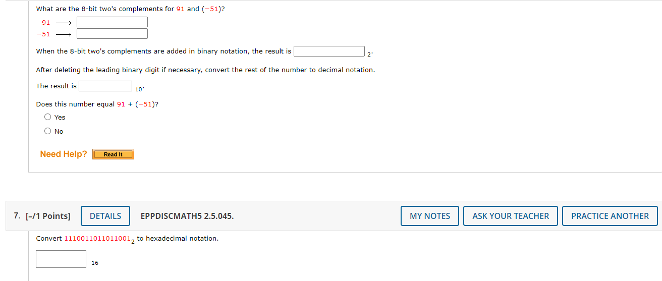 Solved Represent the decimal integer in binary notation. | Chegg.com