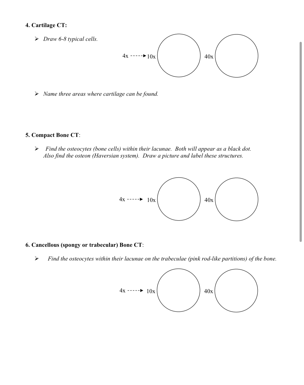 Solved There are 4 basic types of tissues in human body: 1. | Chegg.com