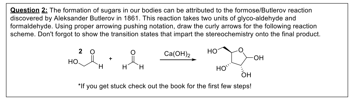 Solved Question 2: The formation of sugars in our bodies can | Chegg.com