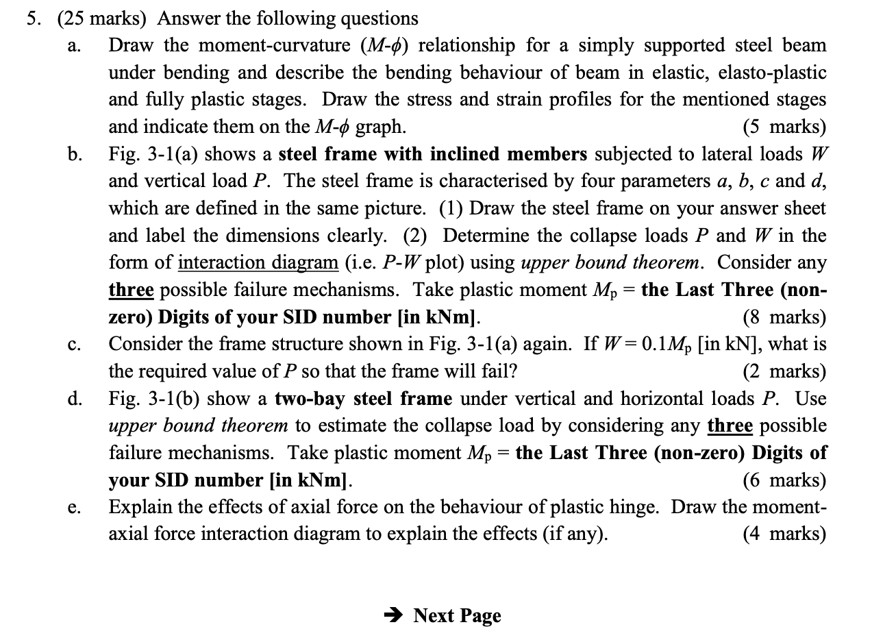 a. 5. (25 marks) Answer the following questions Draw | Chegg.com